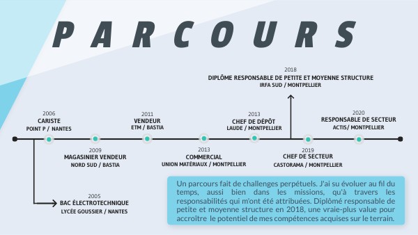 Parcours professionnel M. Froumenty