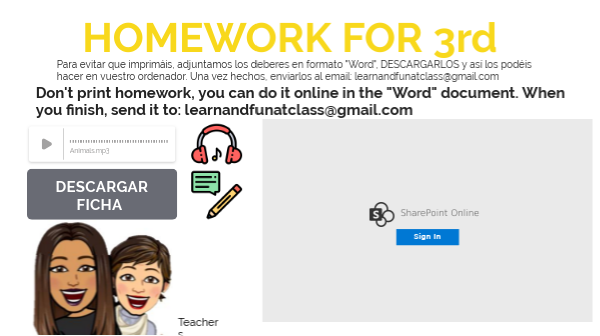 homework 3rd | Genially