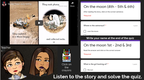 On the moon | Genially