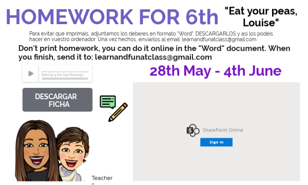 homework 6th 28-4 junio | Genially