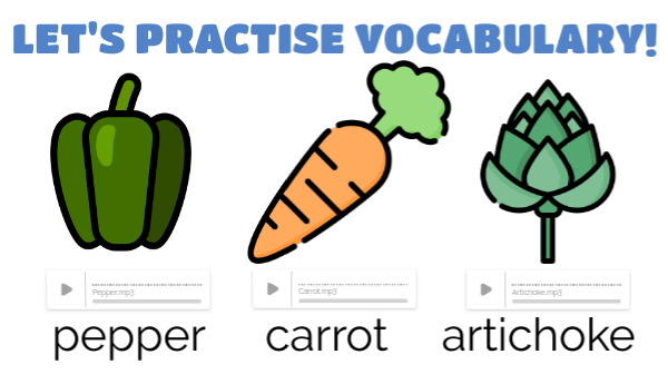 vegetables vocab | Genially