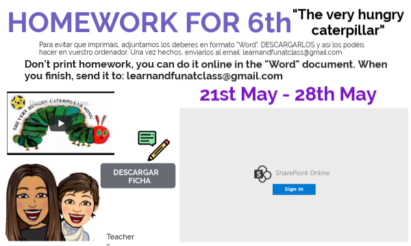 homework 6th 21-28 mayo