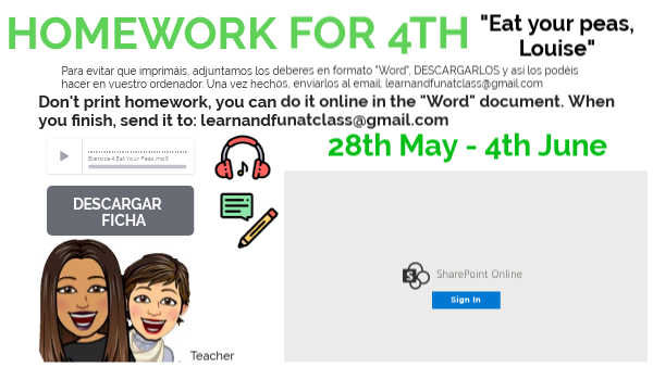 homework 4th 28-4 junio
