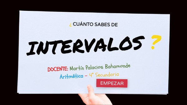 4° SECUNDARIA - INTERVALOS | Genially