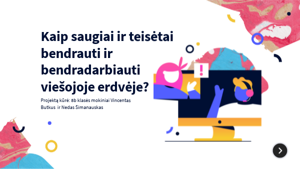 Saugus ir teisėtas bendravimas ir bendradarbiavimas internete | Genially