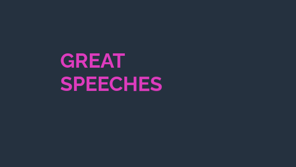 Great Speeches | Genially