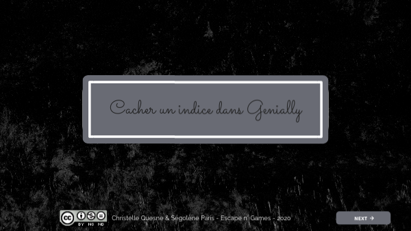 Cacher des indices dans Genially | Genially