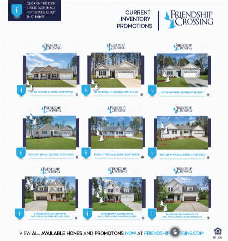 Friendship Crossing Current Buyer Promotions