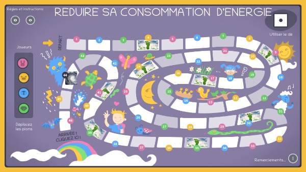 Jeu de l'oie de la réduction de son emprunte carbone | Genially