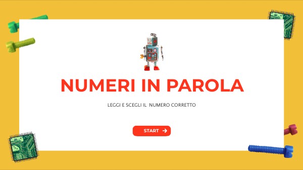 NUMERI IN PAROLA | Genially