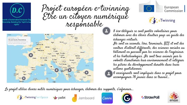 Projet etwinning "Toward a sustainable European citizenship"