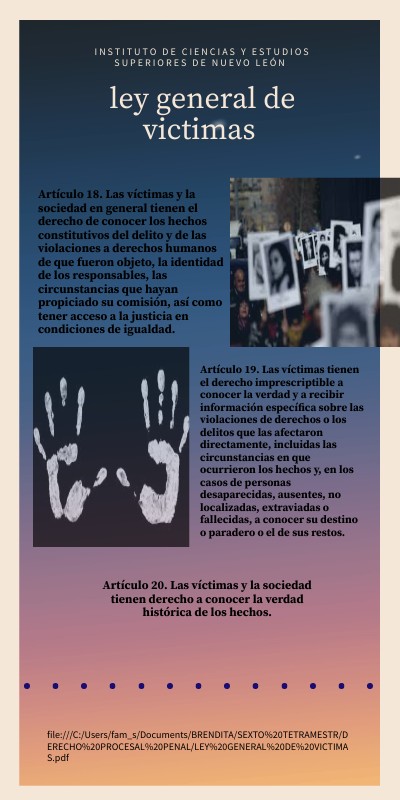 ley general de victimas V | Genially