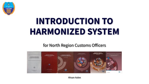 Introduction to Harmonized System