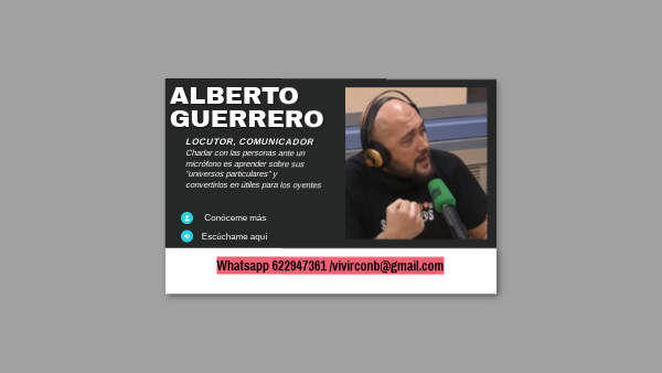 Alberto Guerrero, Comunicador | Genially