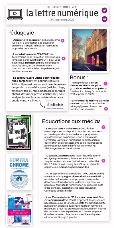 Lettre numérique #1 | Genially