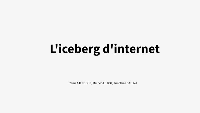internet iceberg ia | Genially