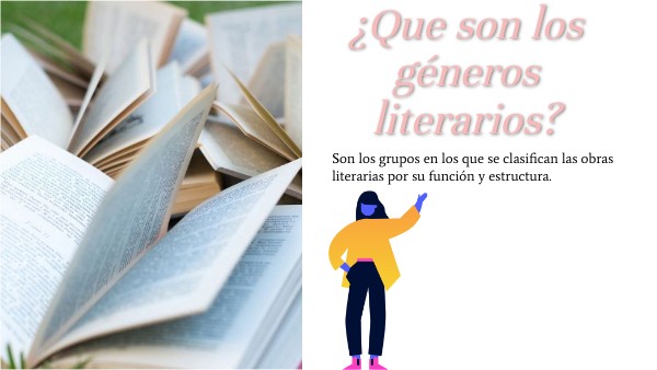 PRESENTACIÓN GÉNEROS LITERARIOS