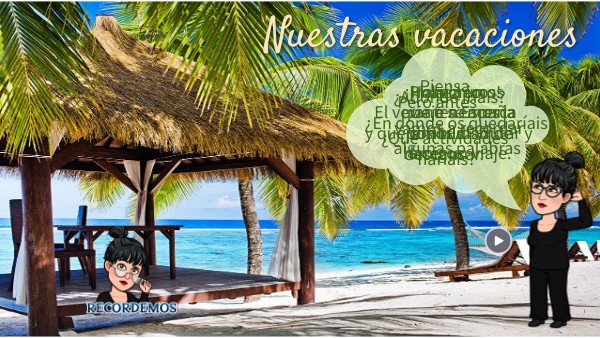 Mis vacaciones: presentación