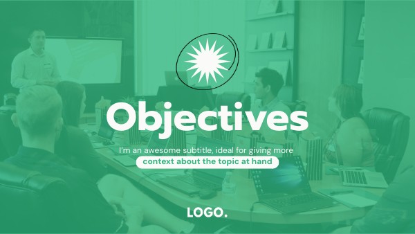 OBJECTIVES PRESENTATION | Genially