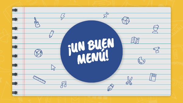 UNIDAD 2 ¡UN BUEN MENÚ! | Genially