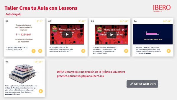 LESSONS AUTODIRIGIDO | Genially