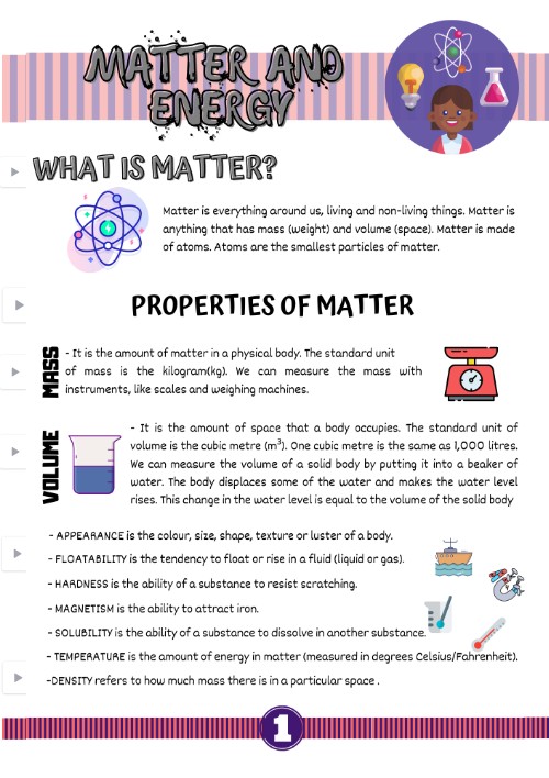 2023 MATTER AND ENERGY AUDIO SCRIPT | Genially
