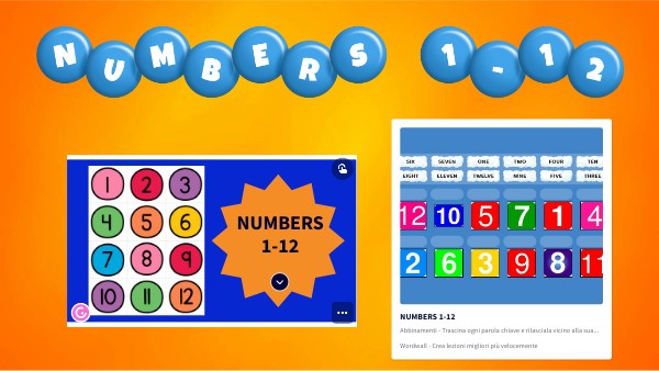 * NUMBERS 1-12 | Genially