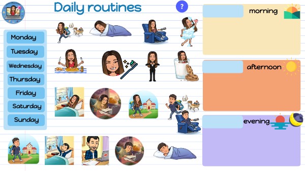 Daily routines. SandrasPlaces2Learn | Genially