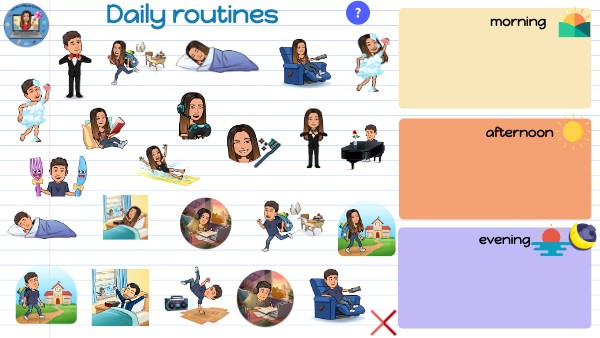 Daily routinesII. SandrasPlaces2Learn | Genially