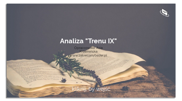 analiza "Trenu IX" | Genially