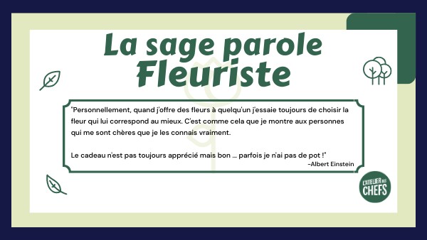Sage parole Fleuriste - 1