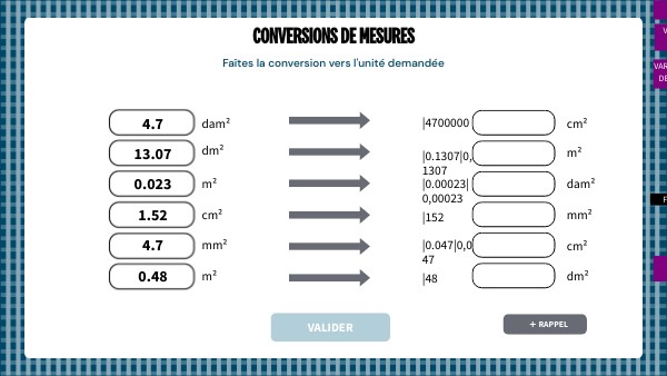 Conversion d'unités | Genially