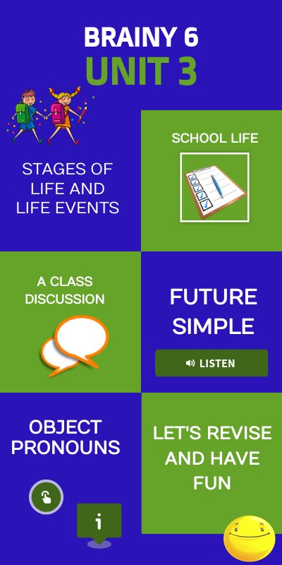 BRAINY 6 - UNIT 3 | Genially