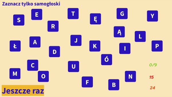 Samogłoski i spółgłoski | Genially