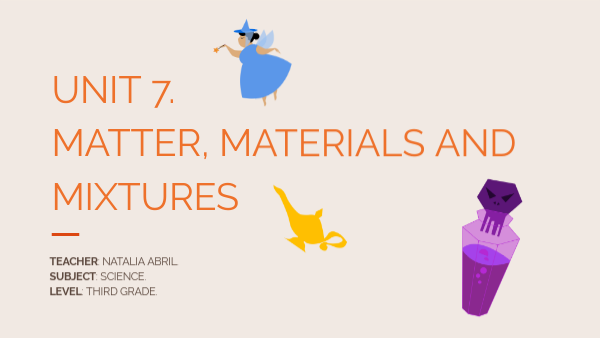 UNIT 7. MATTER, MATERIALS, MIXTURES | Genially