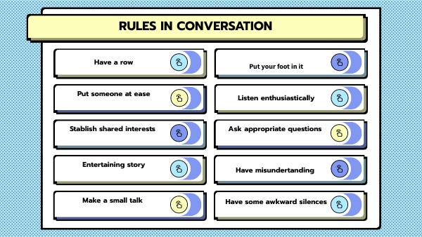 RULES IN CONVERSATION IN DIFFERENT CUTLURES