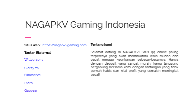 NAGAPKV Gaming Indonesia | Genially