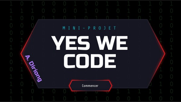 Mini projet YES WE CODE | Genially