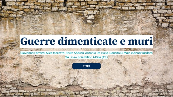 guerre dimenticate e muri
