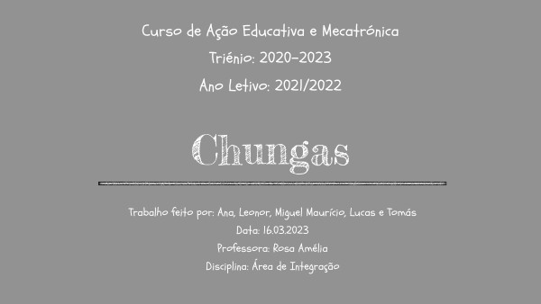 CHALK & BLACKBOARD PRESENTATION