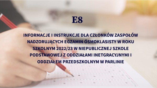 Informacje o E8 | Genially