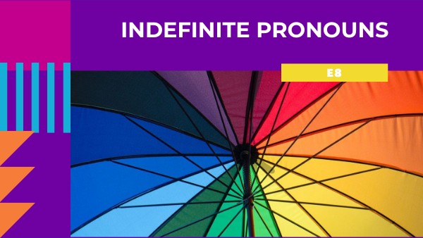 Indefinite pronouns