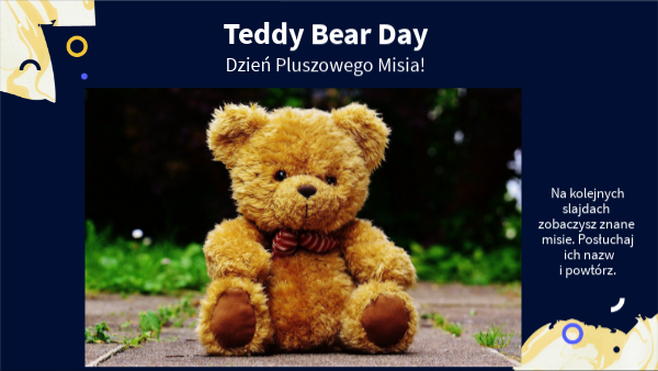 Teddy Bear Day 1a 25.11.2020 | Genially