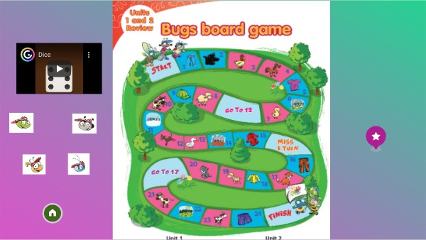 Board Game: Bugs Team 2 unit 1-2 review | Genially