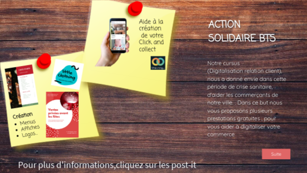 Action solidaire | Genially