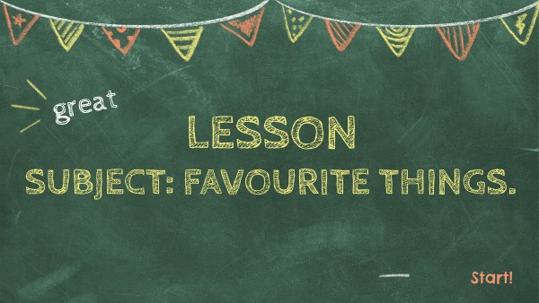 NEA 2 - Unit 1 My favourite thing | Genially