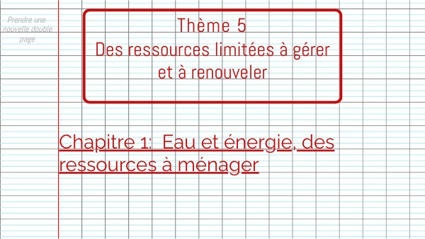 5e-Th5-Ch1-L'eau et l'énergie | Genially