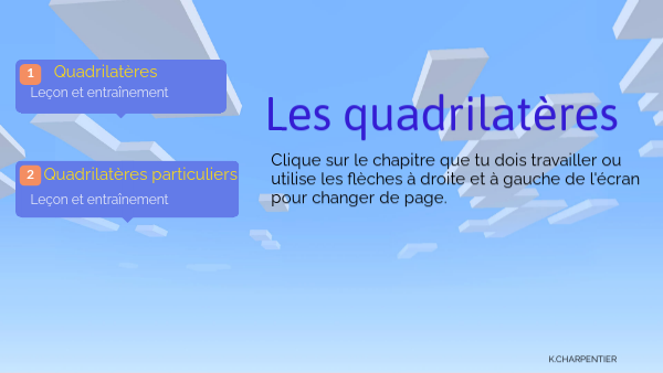 6° Quadrilatères | Genially