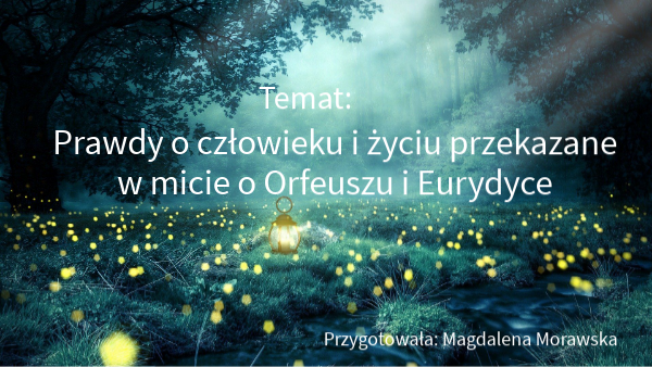 Orfeusz i Eurydyka | Genially