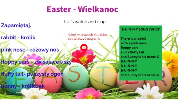 Easter klasa 1 (2021) | Genially